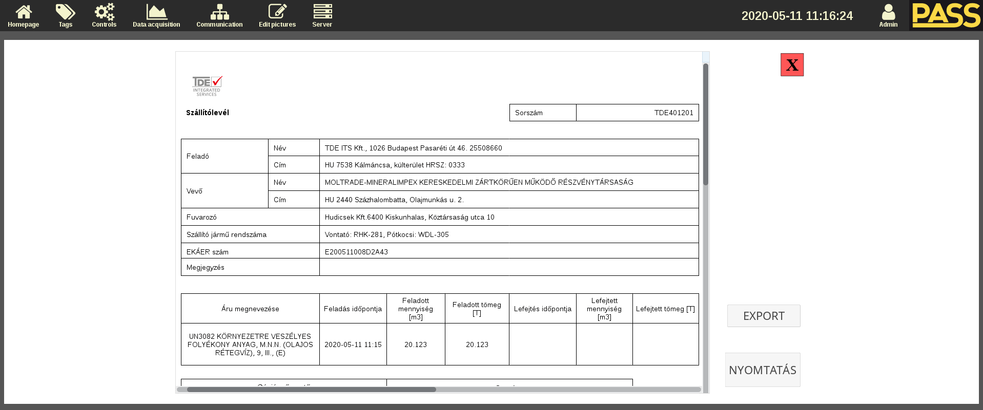 Ekaer - PASS Process Automation Supervisor System